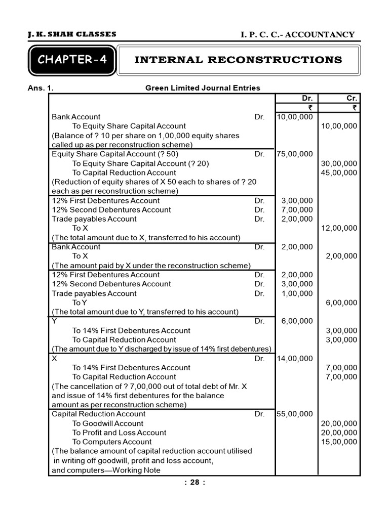 4.internal Reconstruction | PDF