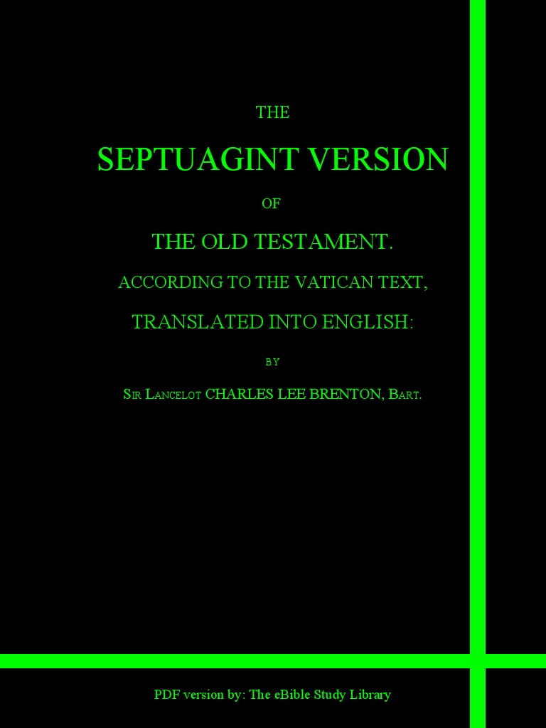 Septuagint Old Testament | PDF