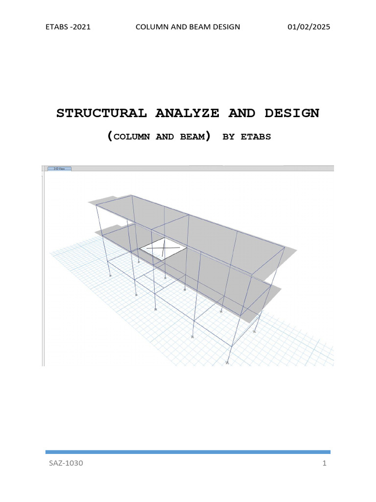 Beam and Column Design Etabs | PDF