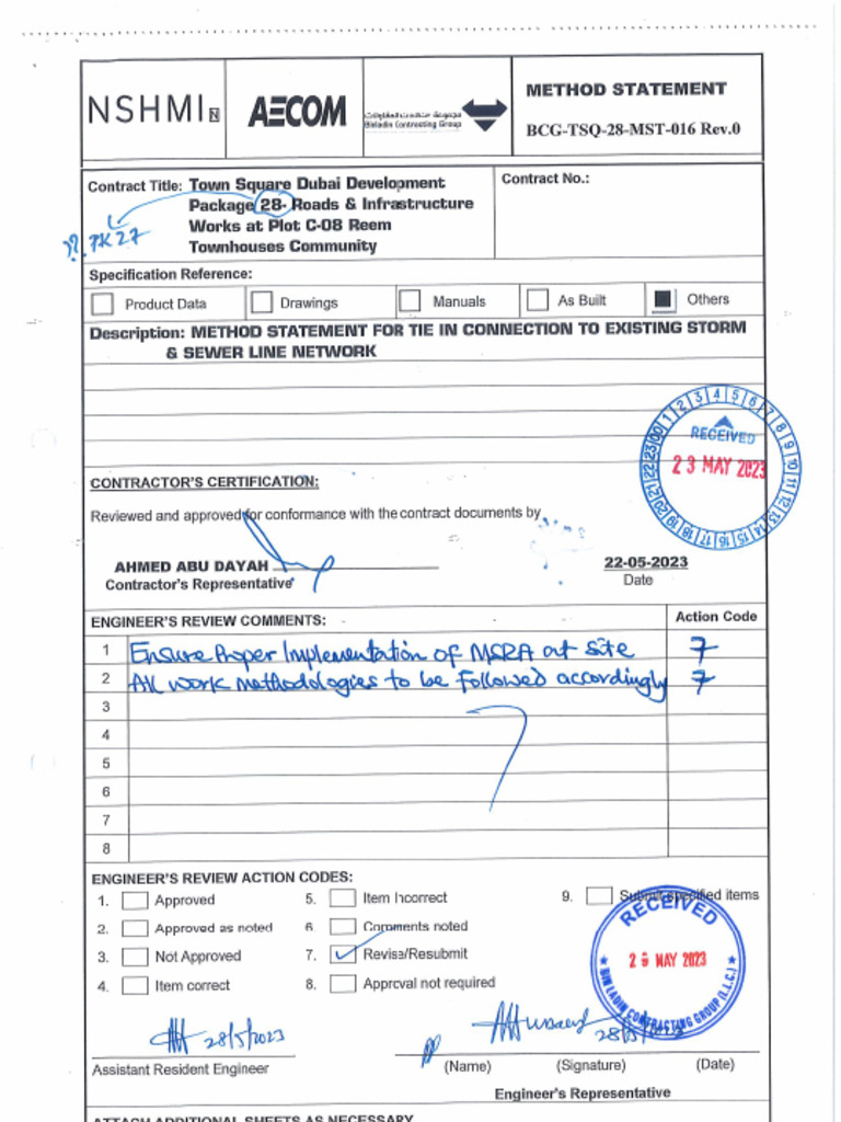 016-Tie in Connection To Existing Storm & Sewer Line Network | PDF