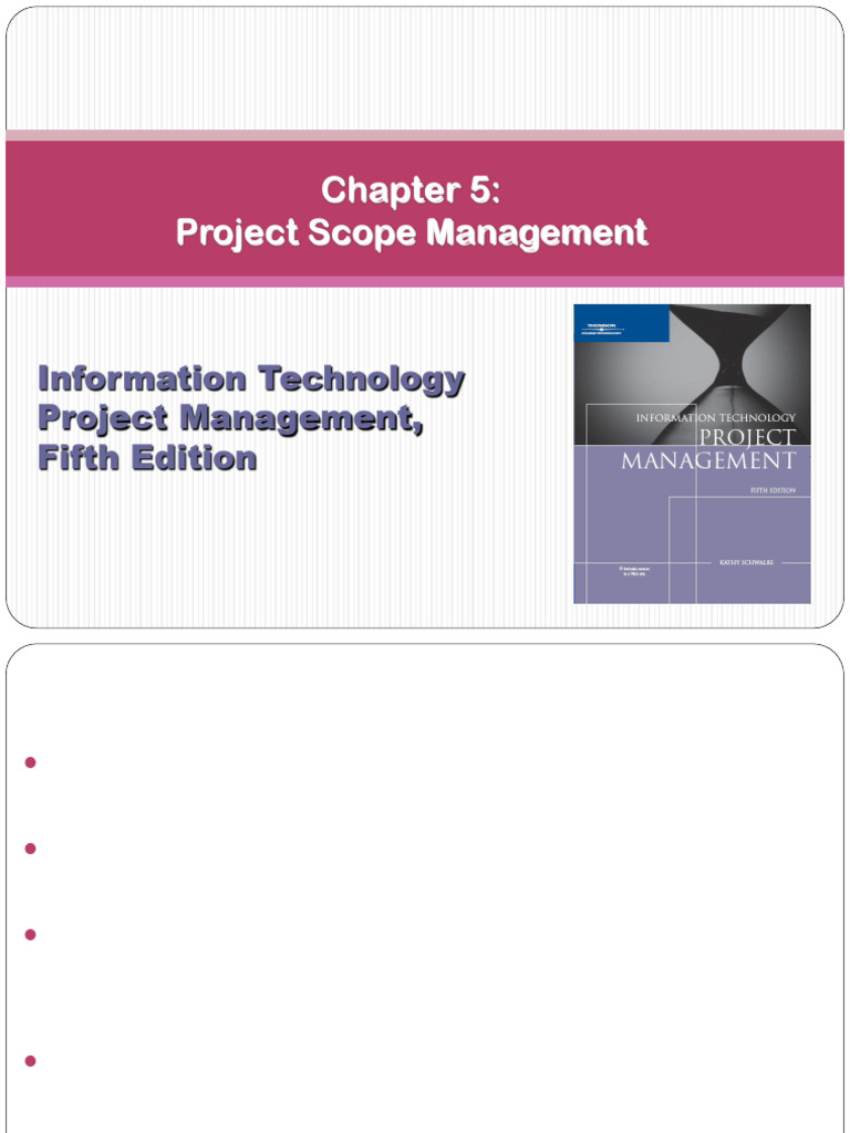PMP LEC 5 Project Scope Management | PDF | Project Management | Computing