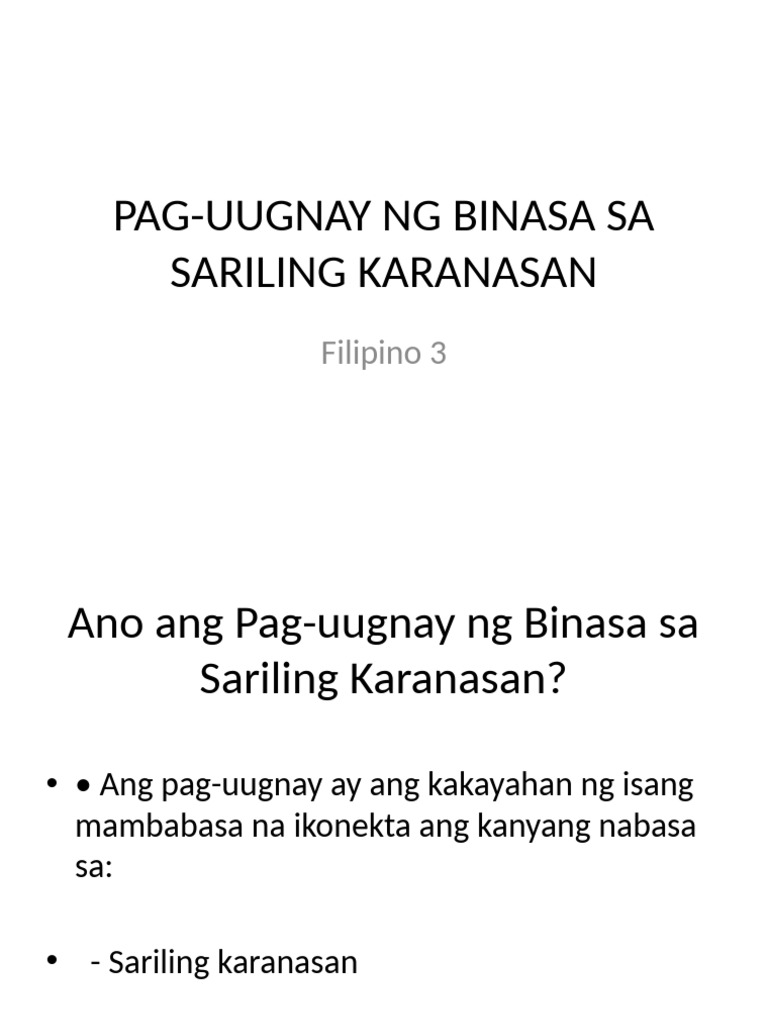 Pag_uugnay_ng_Binasa_sa_Sariling_Karanasan | PDF