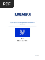 Unilever's Operations Management Strategies | PDF | Operations ...