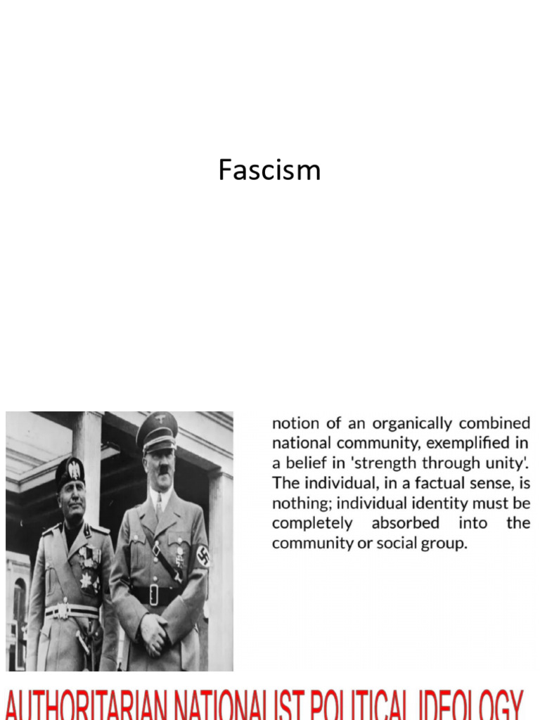 Understanding Fascism: Origins and Traits | PDF