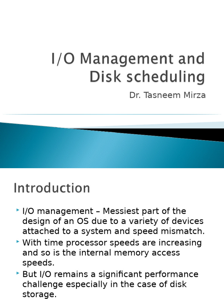 IO and Disk Scheduling 2024 | PDF | Input/Output | Disk Storage