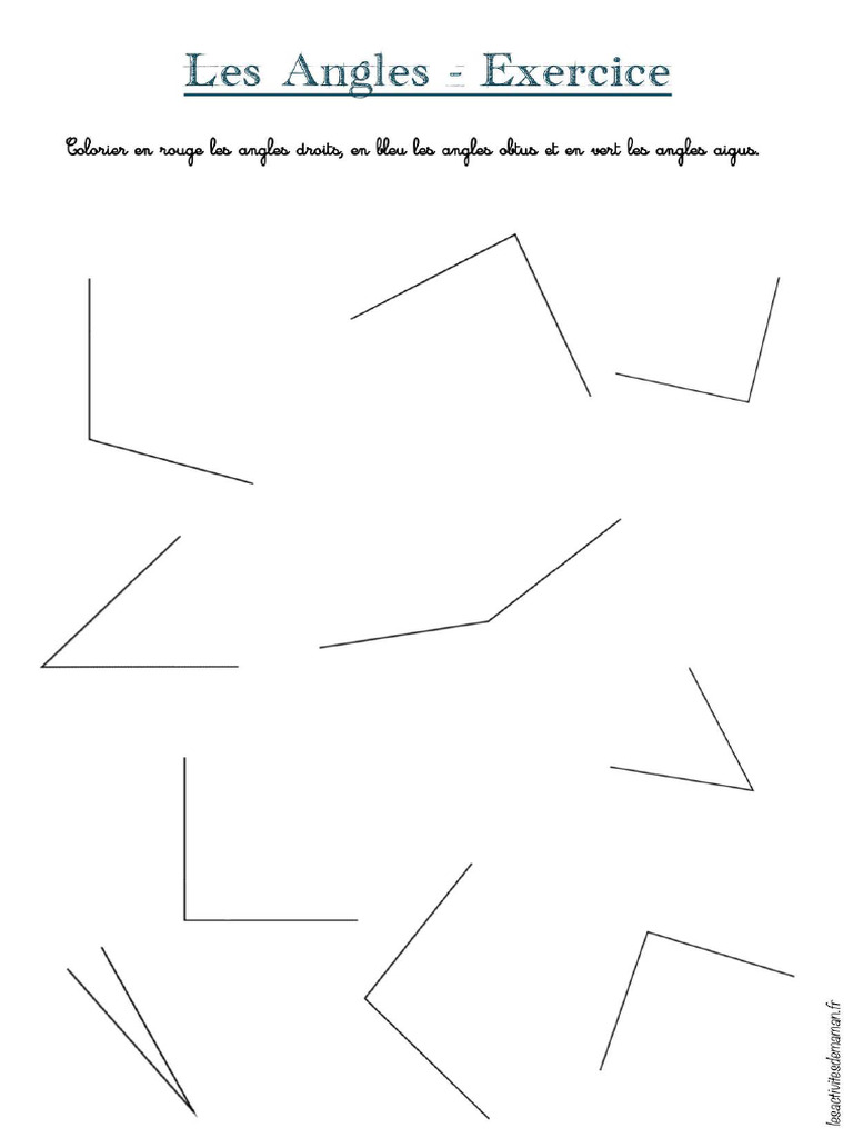 Angles Exercices | PDF