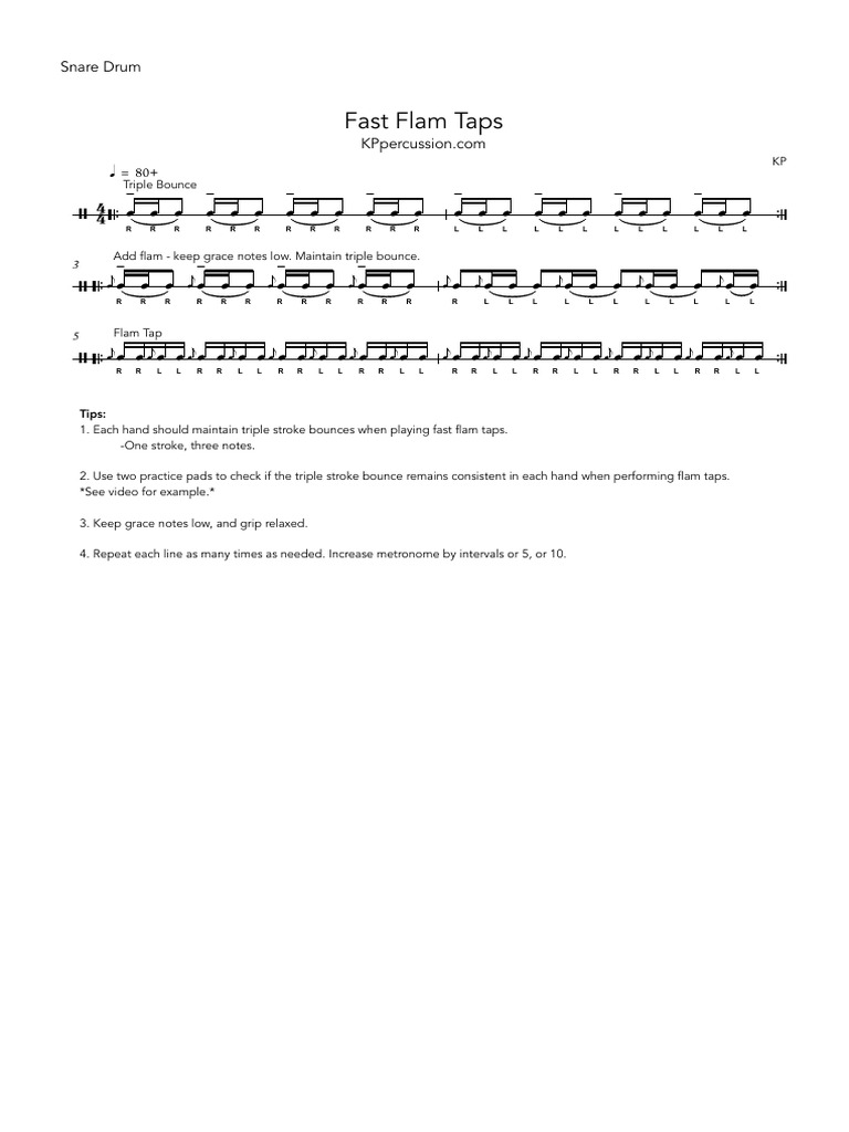 Fast+Flam+Taps | PDF