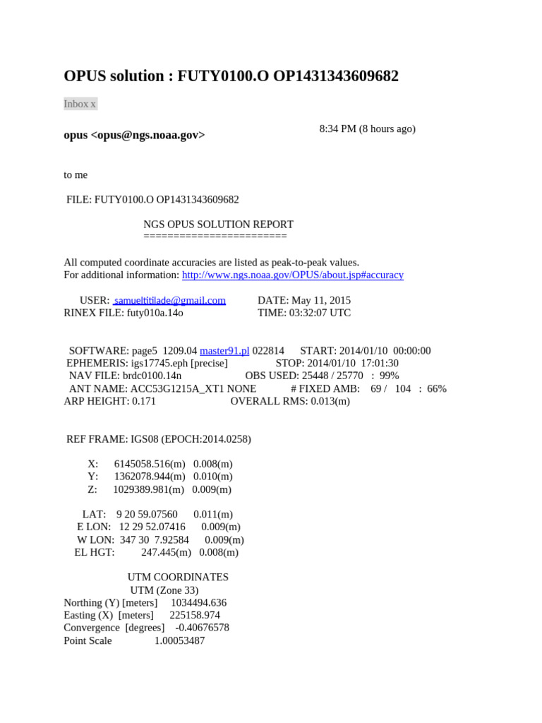 Opus Solution For Futy For 2014 | PDF