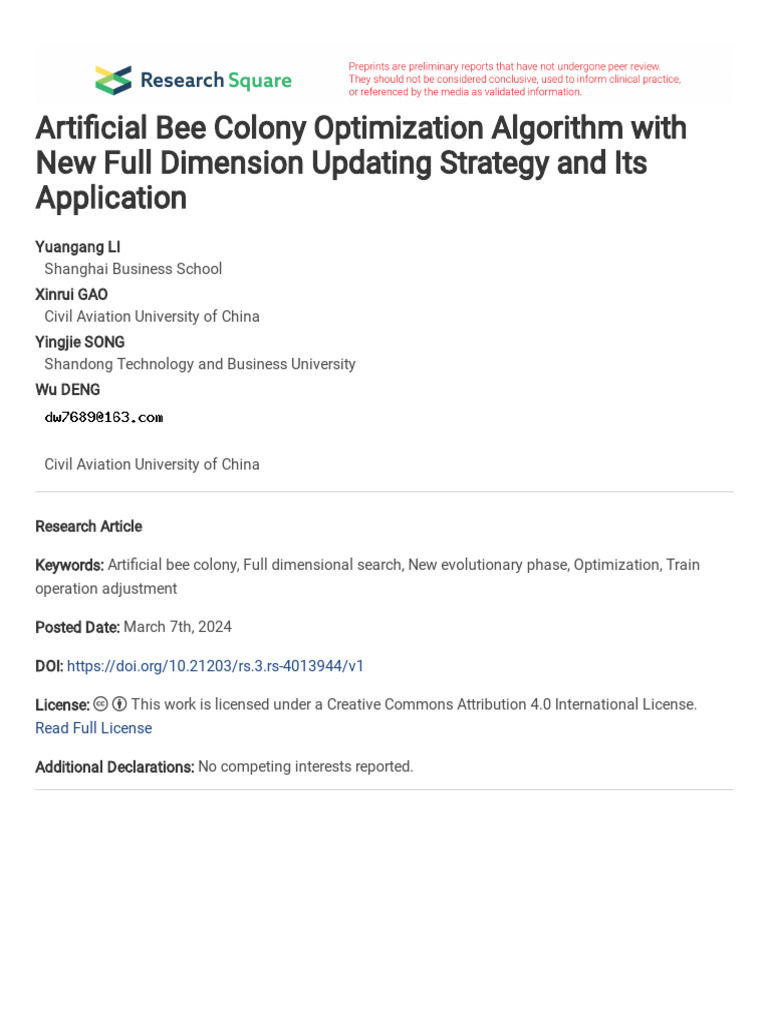 Artificial_Bee_Colony_Optimization_Algorithm_with_ | PDF | Mathematical Optimization | Applied ...