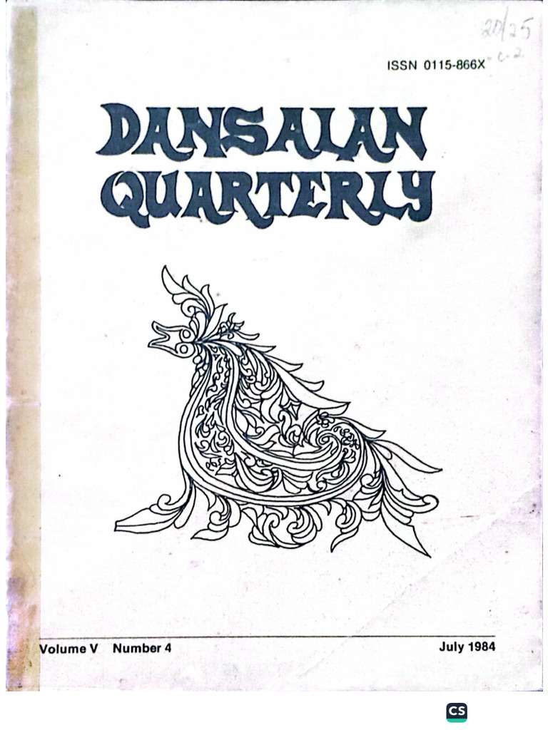 (Dansalan Quarterly) The Bangsa Moro - Their Self Image and Inter-Group ...