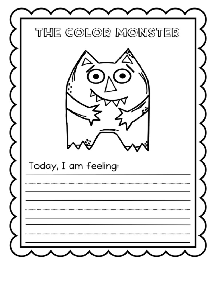 The Colour Monster Activities | PDF