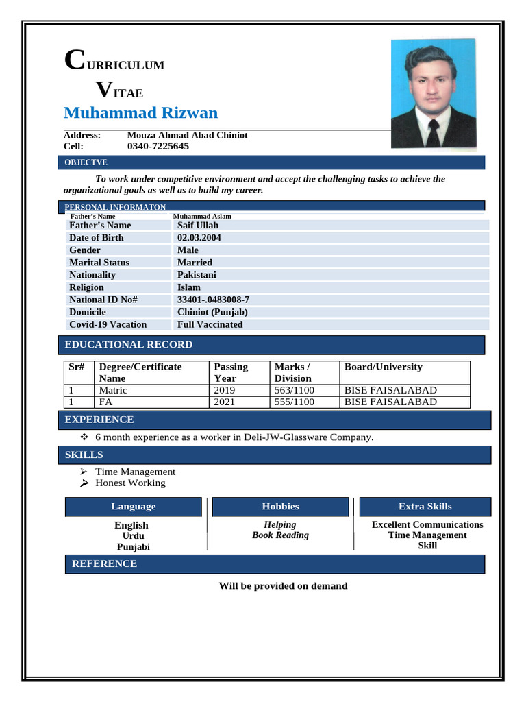 Muhammad Rizwan 2 | PDF