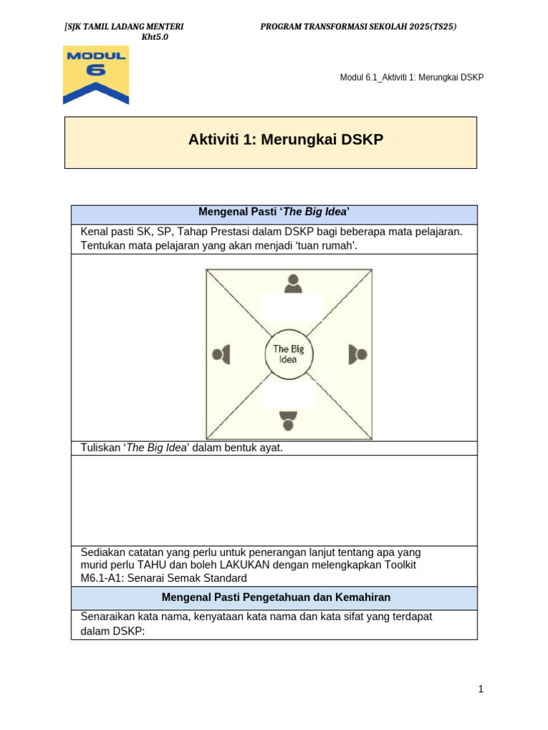 Templat Pdp-KmR SJKT LDG MENTERI 2021 - Copy | PDF