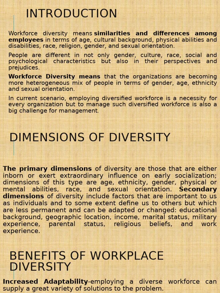 Workforce Diversity | PDF | Employment | Diversity (Business)