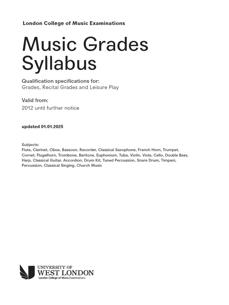 music-grades-syllabus | PDF | Classical Music | Musicology