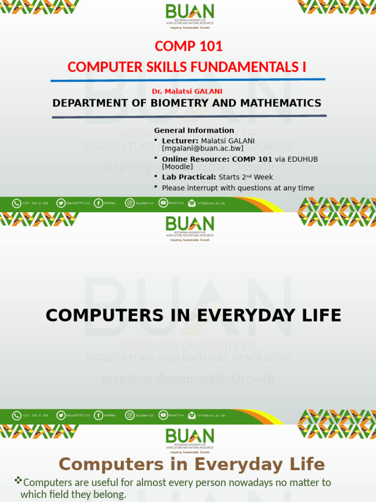 COMP 101 2024 - Lecture Two | PDF | Educational Technology | Artificial ...