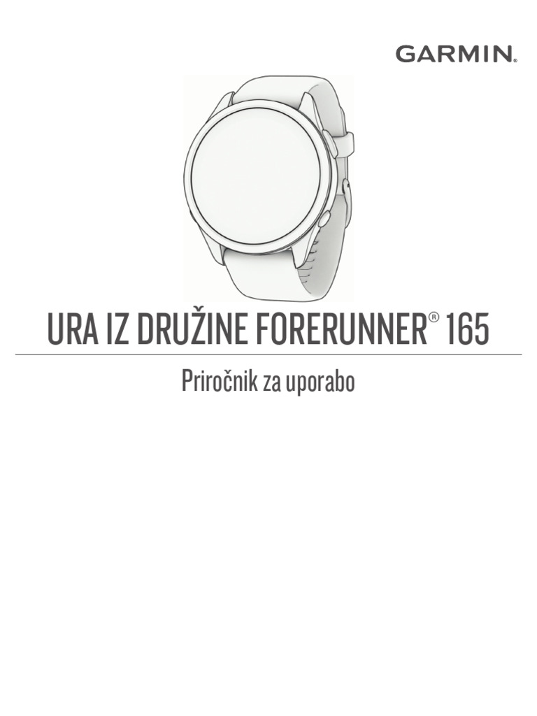 Forerunner 165 Series OM SL-SI | PDF