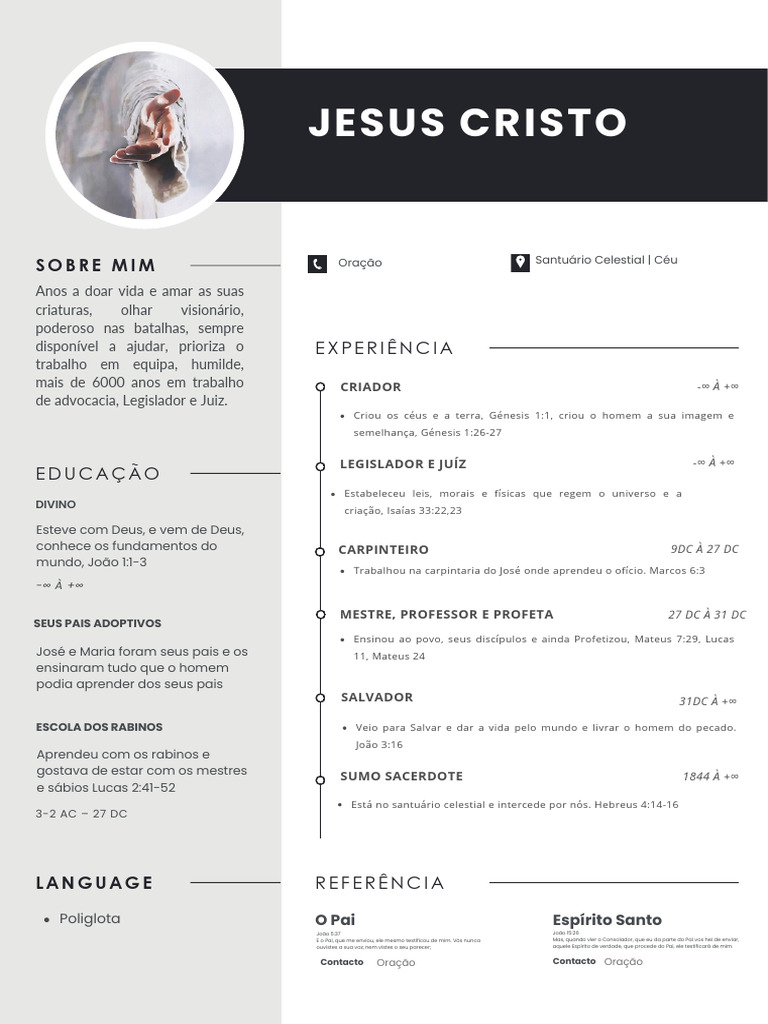 Jesus Cristo CV Resume - 20250301 - 170129 - 0000 | PDF | Jesus ...
