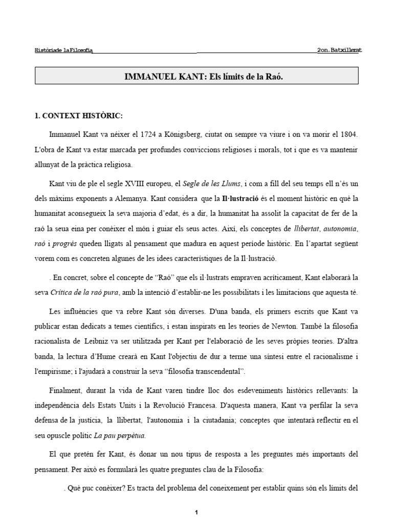 Kant PAU 24-25 | PDF