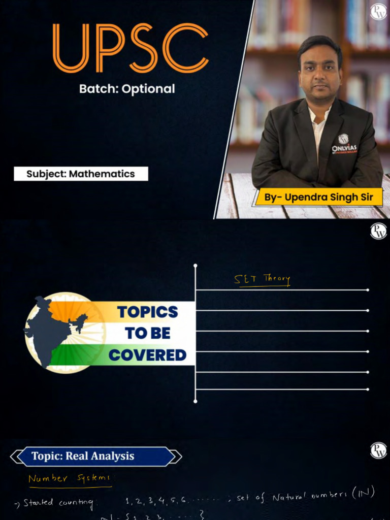 Mathematics - Real Analysis Set Theory Classnotes PDF | PDF