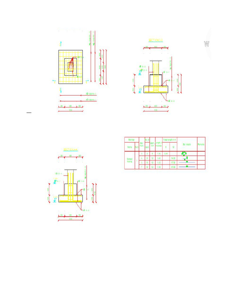 Asd 12-Rcc Column Square Footing | PDF