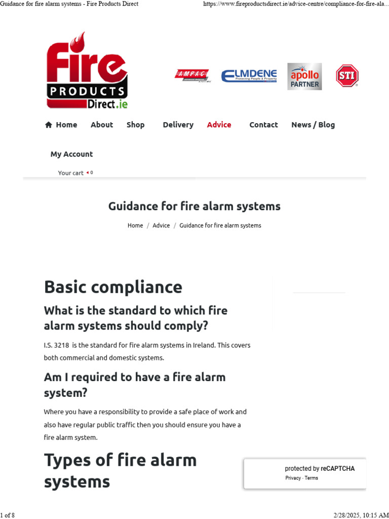 Guidance For Fire Alarm Systems - Fire Products Direct | PDF | Security ...