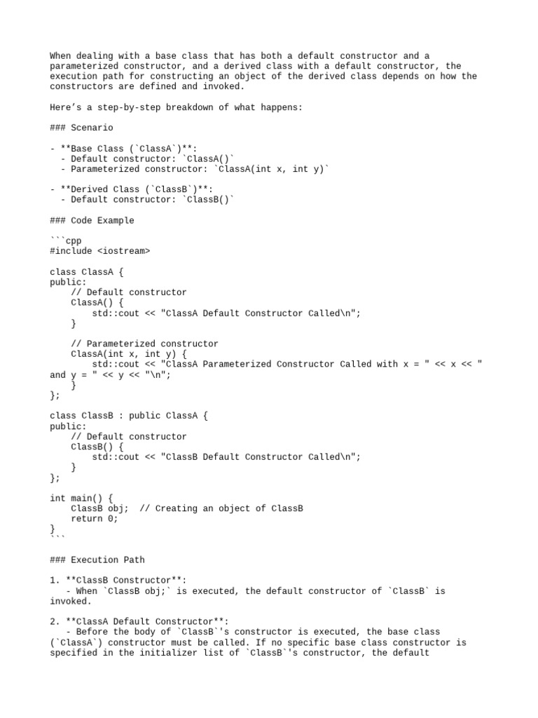 Constrctor Order of Execution | PDF | Constructor (Object Oriented Programming) | Programming