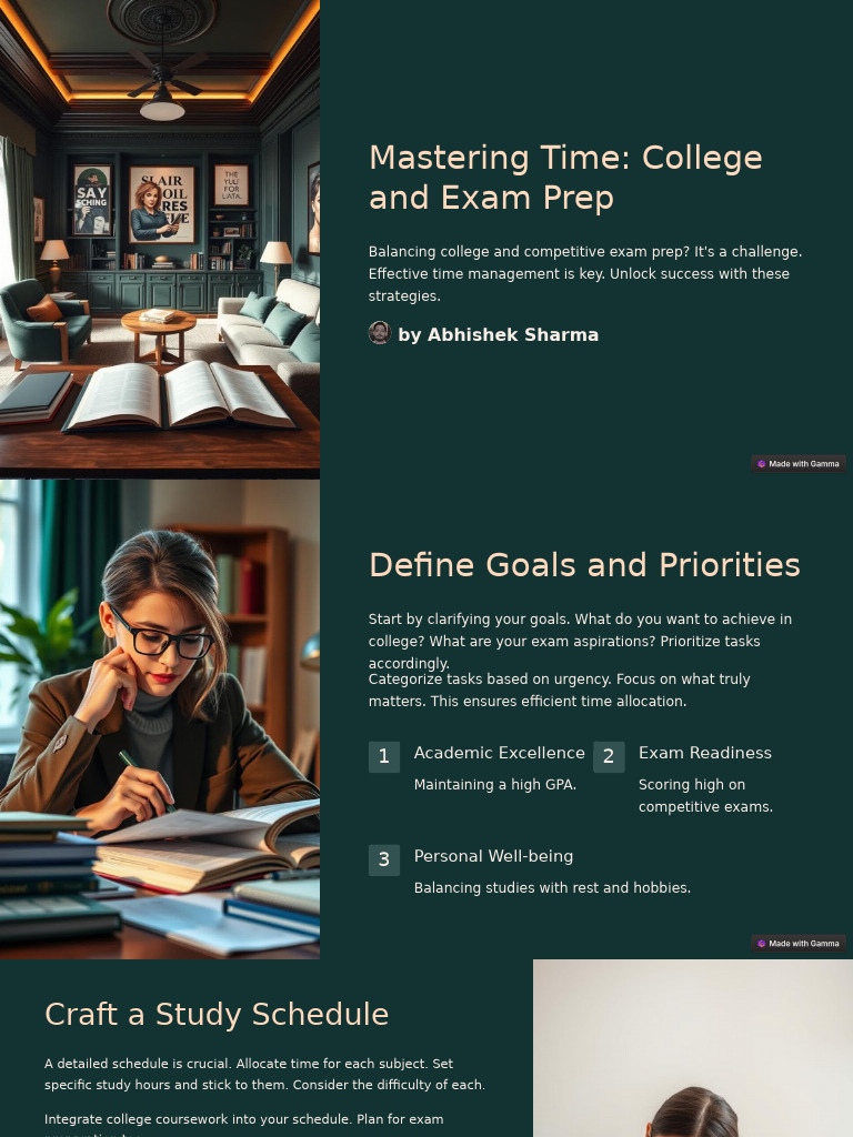 Time Management for College Success | PDF | Time Management ...