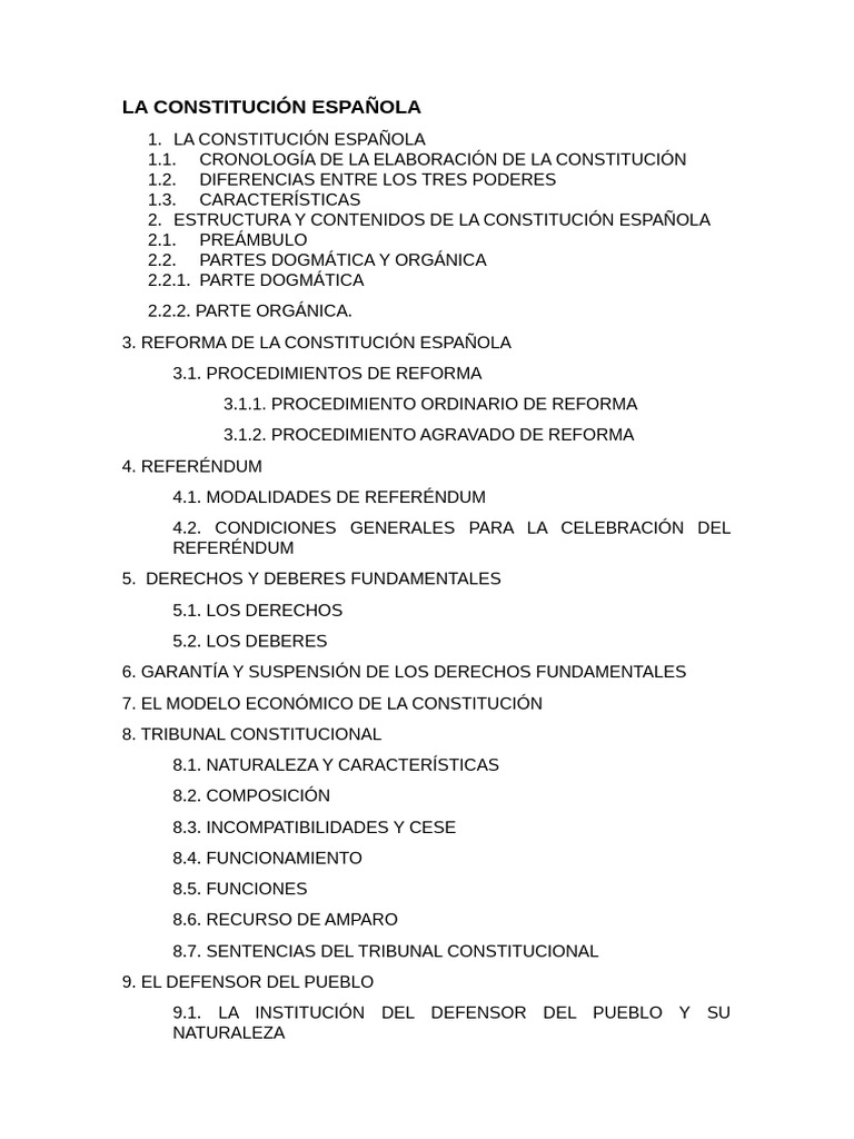 La Constitución Española | PDF