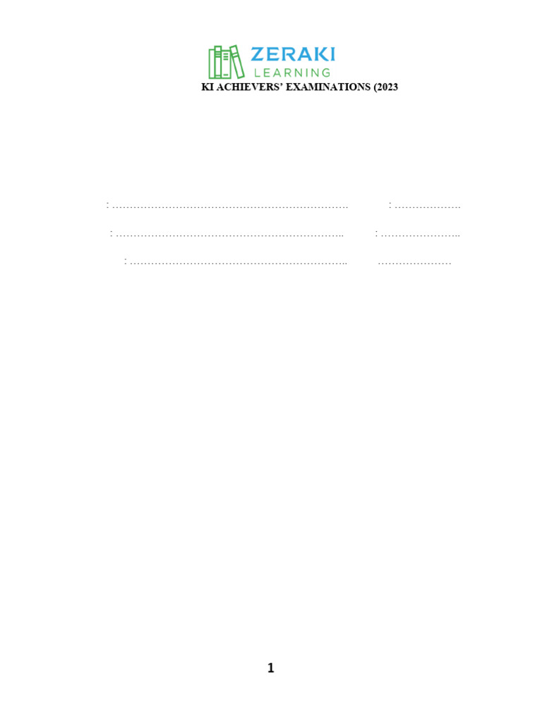 Mathematics - Mathematics Form 2 - Question Paper | PDF | Pound ...