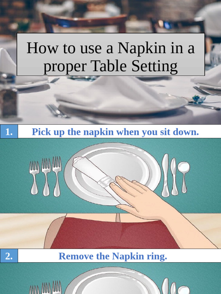 Napkin Placement | PDF
