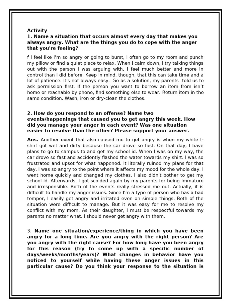 ANGER MANAGEMENT | PDF | Anger | Feeling