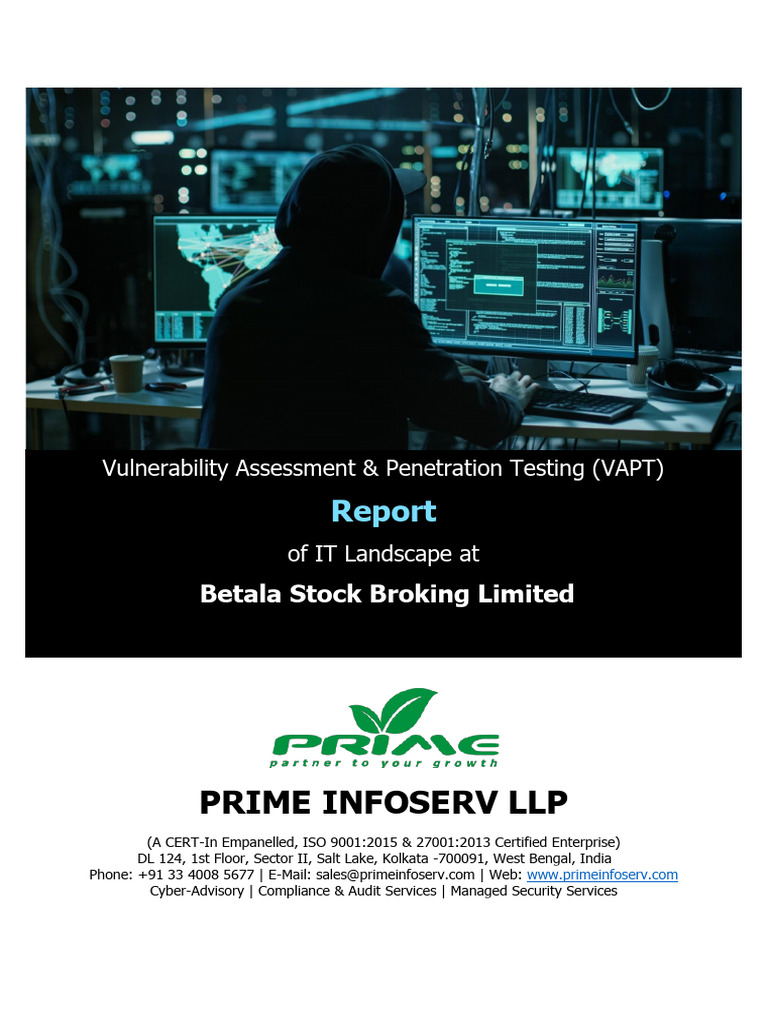 VAPT Report for Betala Stock Broking | PDF | Transport Layer Security ...