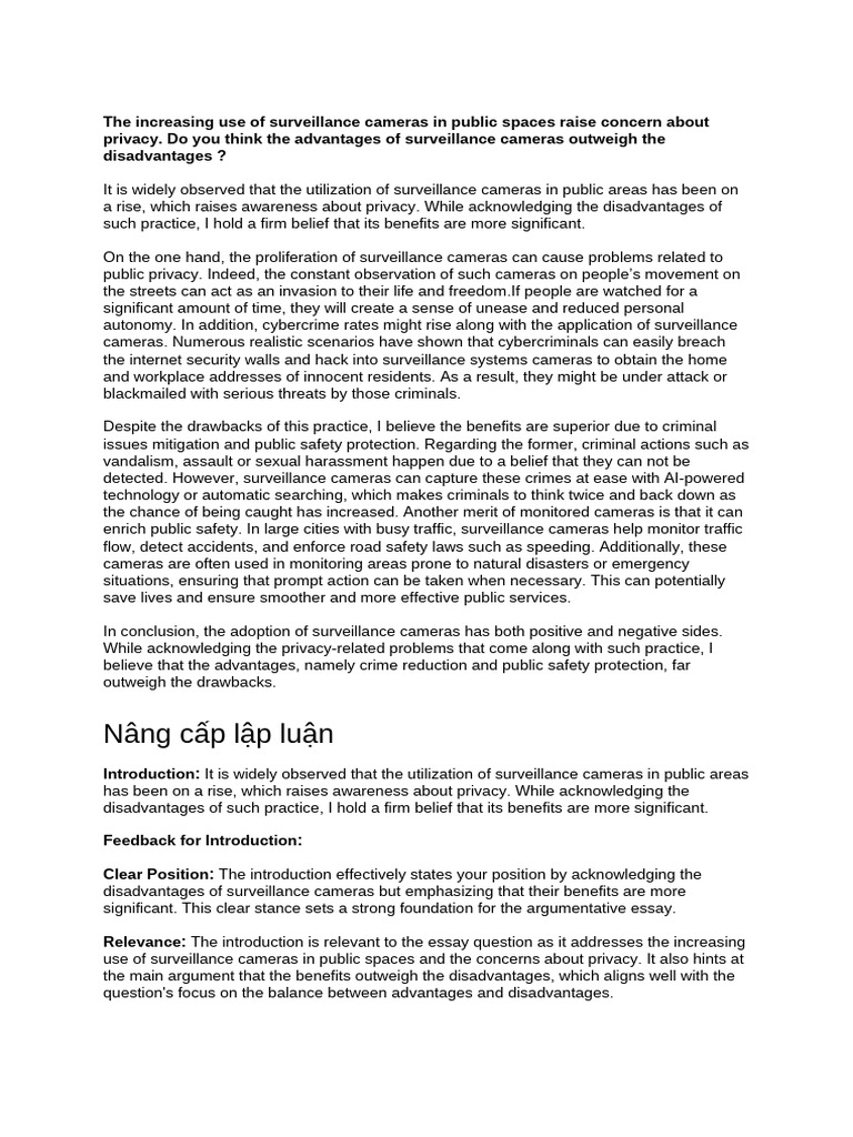 Surveillance Cameras: Privacy vs. Safety | PDF | Privacy | Cybercrime