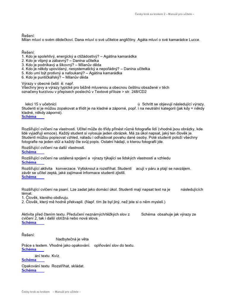 Ucitele Cesky Krok Za Krokem 2 13 | PDF
