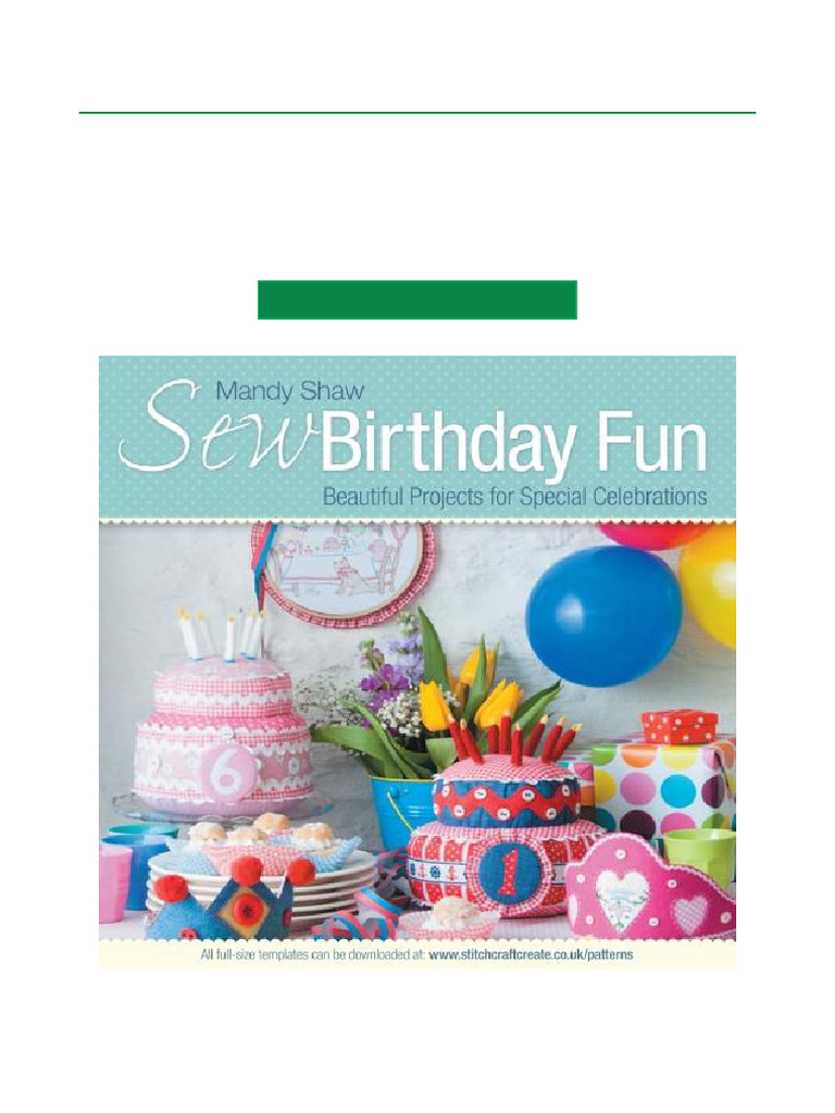 Sew Birthday Fun: Creative Celebration Projects | PDF