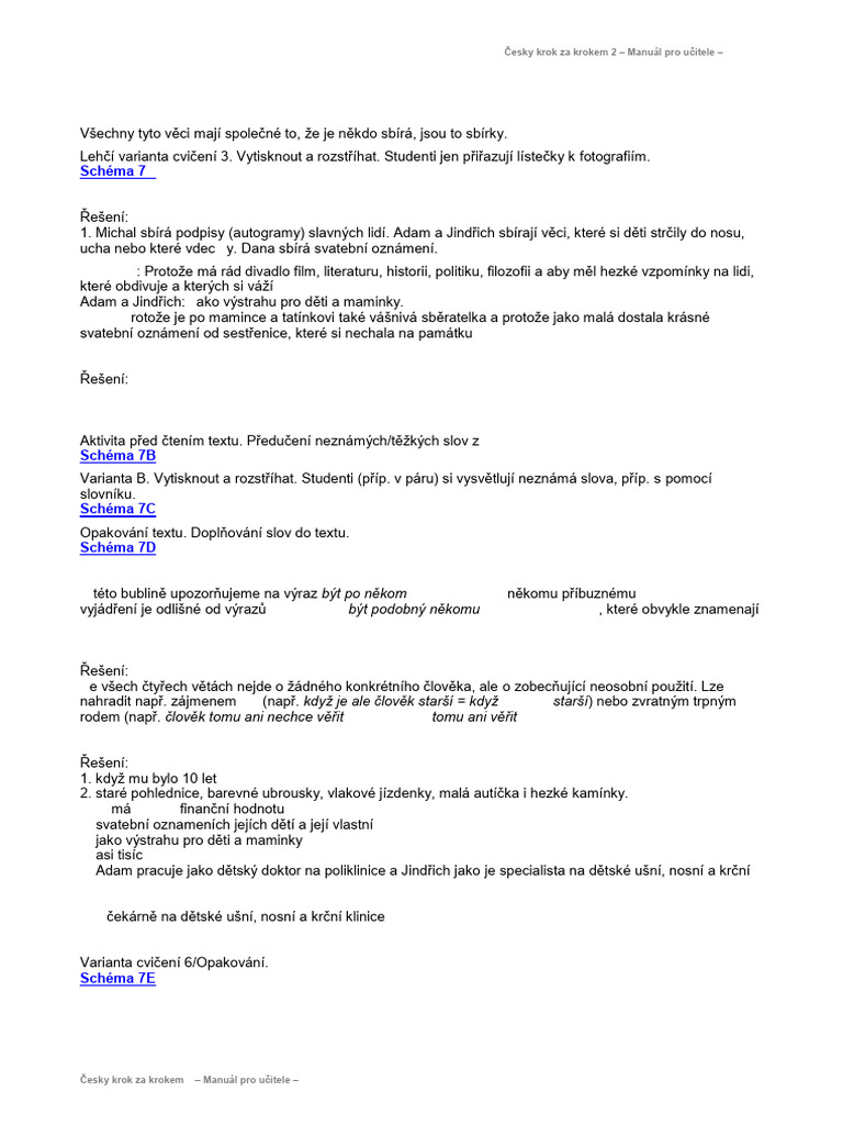 Ucitele Cesky Krok Za Krokem 2 7 | PDF