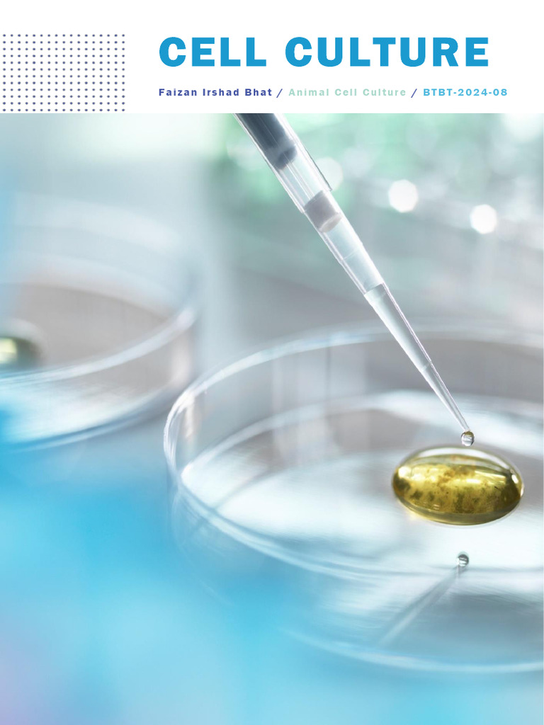 Btbt-2024-08 Cell Culture | PDF | Tissue Engineering | Cell Culture