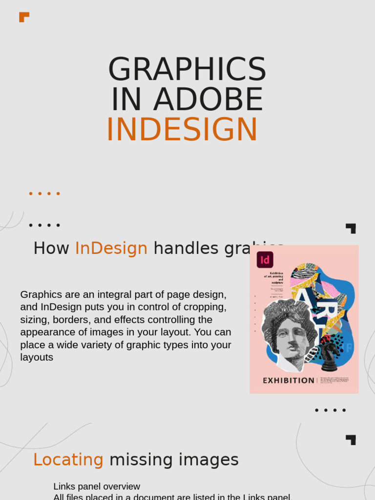 Managing Graphics in Adobe InDesign | PDF | Icon (Computing) | Adobe In ...
