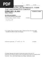 Mathematics STD 4 | PDF | Mathematics | Arithmetic