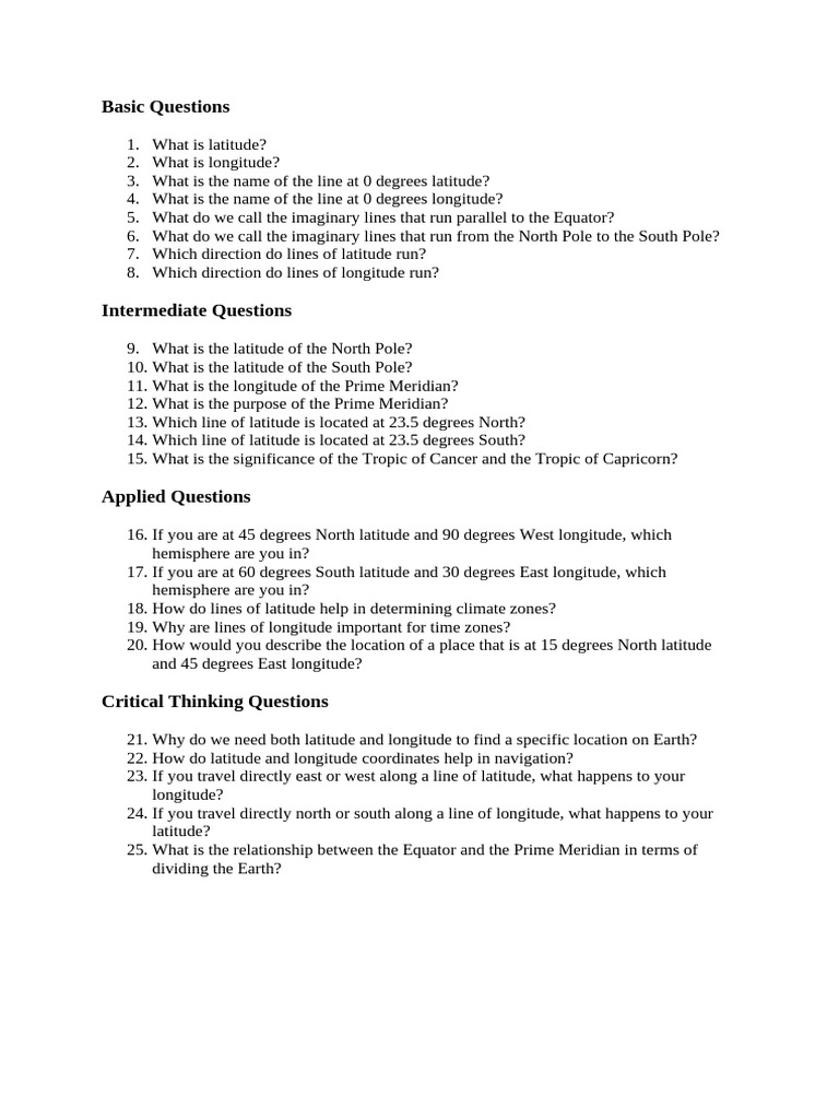 Grade 5 Cambridge Social Unit1 Questions | PDF