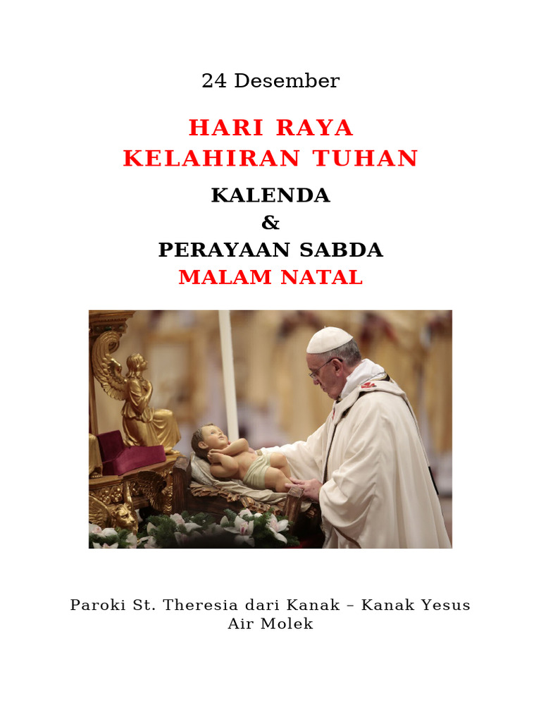 Perayaan Malam Natal 2025 di Paroki | PDF