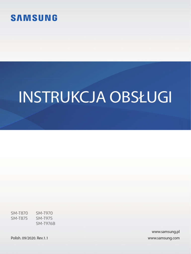 Instrukcja Obslugi SM T870NZKAEUE | PDF