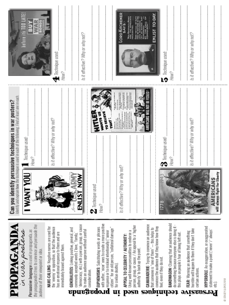 L06b PropagandaInWarPosters | PDF | Propaganda | Ignorance