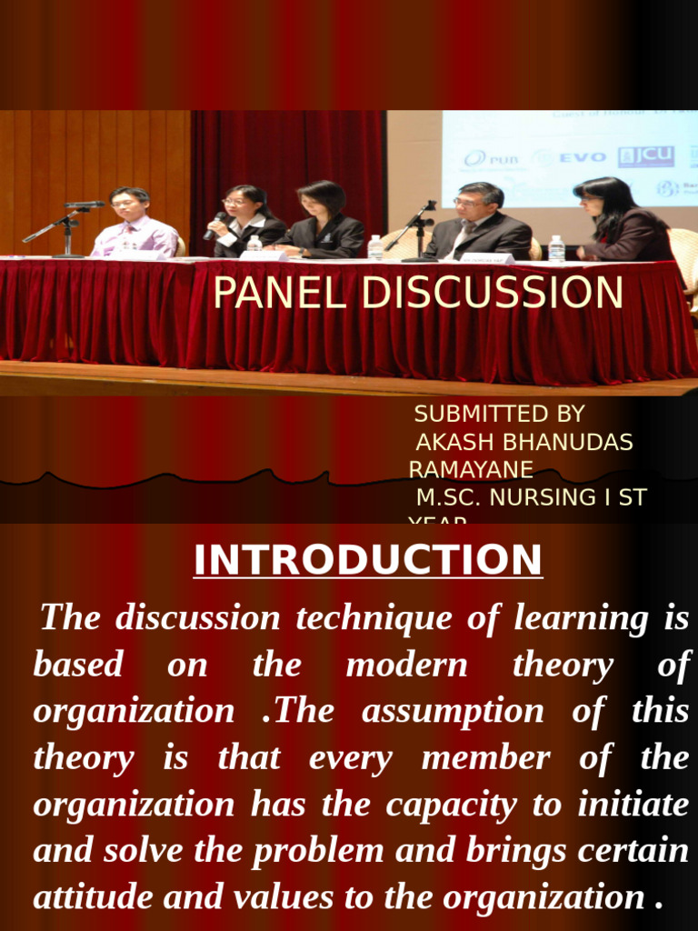 Panel Discussion Techniques Overview | PDF | Learning | Theory