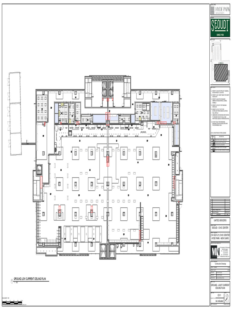 04092024-E311-GROUND - LIGHT CURRENT CEILING PLAN | PDF