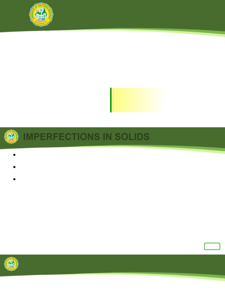 Understanding Imperfections in Solids | PDF | Crystallographic Defect | Ion
