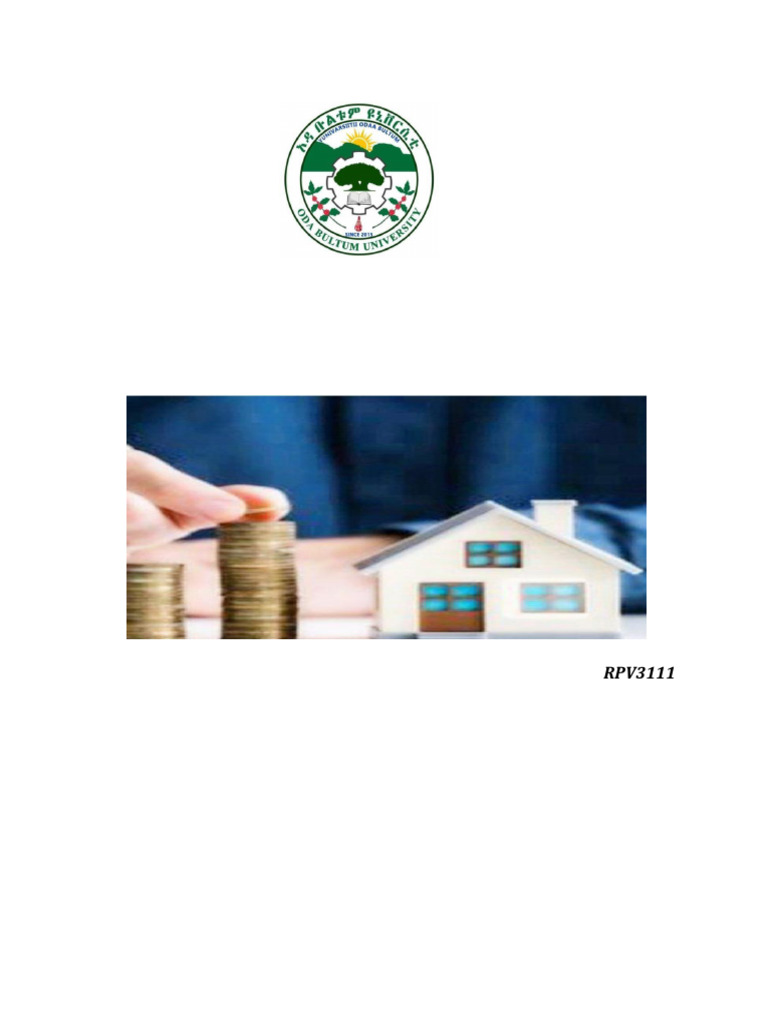 Real Property Valuation Textbook by Tamirat M. | PDF | Real Estate ...