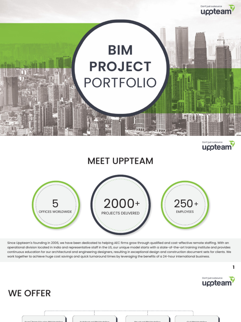 Uppteam BIM Services Portfolio Overview | PDF | Building Information ...