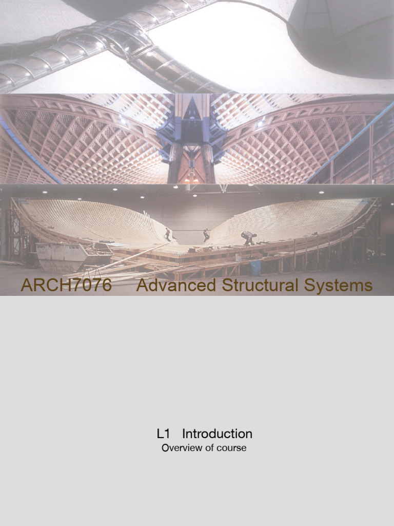 Advanced Structural Systems Course Overview | PDF | Beam (Structure ...
